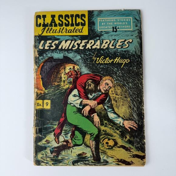 Other | Vintage Classic Illustrated Comics 9 Les Miserables 1942 Ed 15 ...
